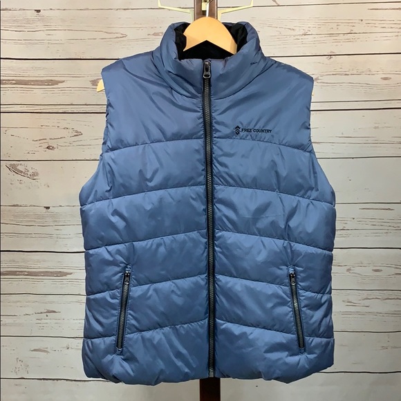 Free Country | Jackets & Coats | Free Country Gray Puffer Vest | Poshmark